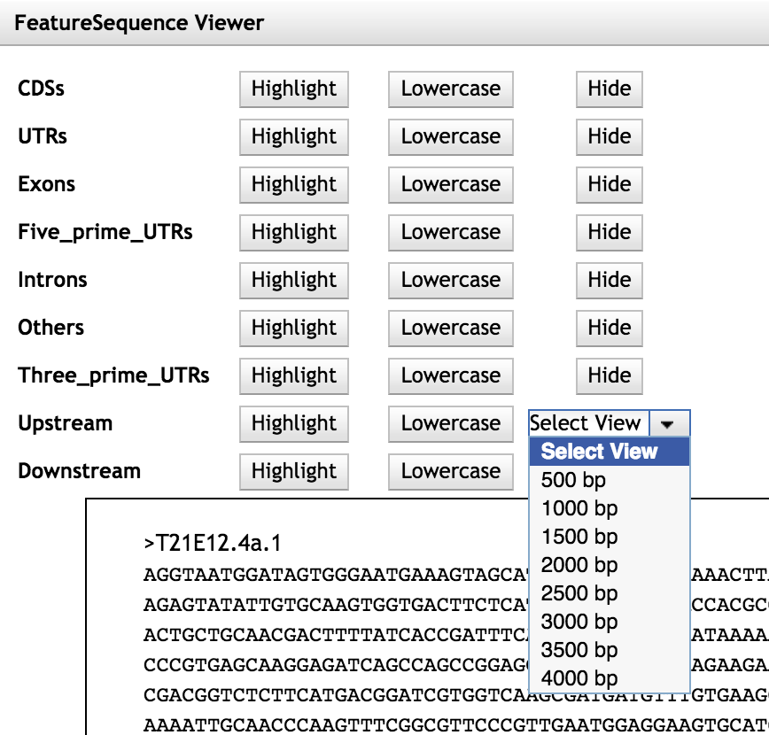 Getting DNA sequence from JBrowse